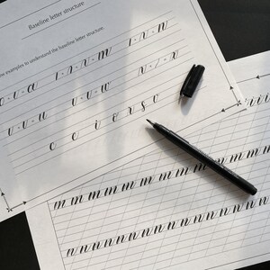 Slanted Brush Calligraphy Practice Sheets: Signature Lettering Workbook ...