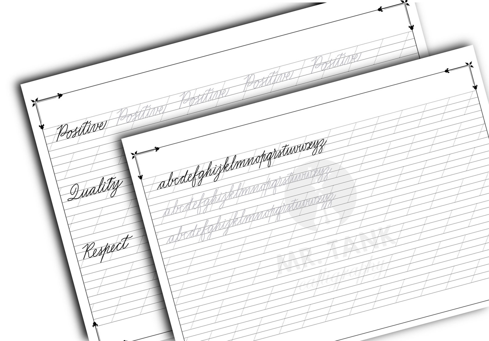 Cursive Handwriting Practice Book: 50-page Workbook (PDF & Procreate ...