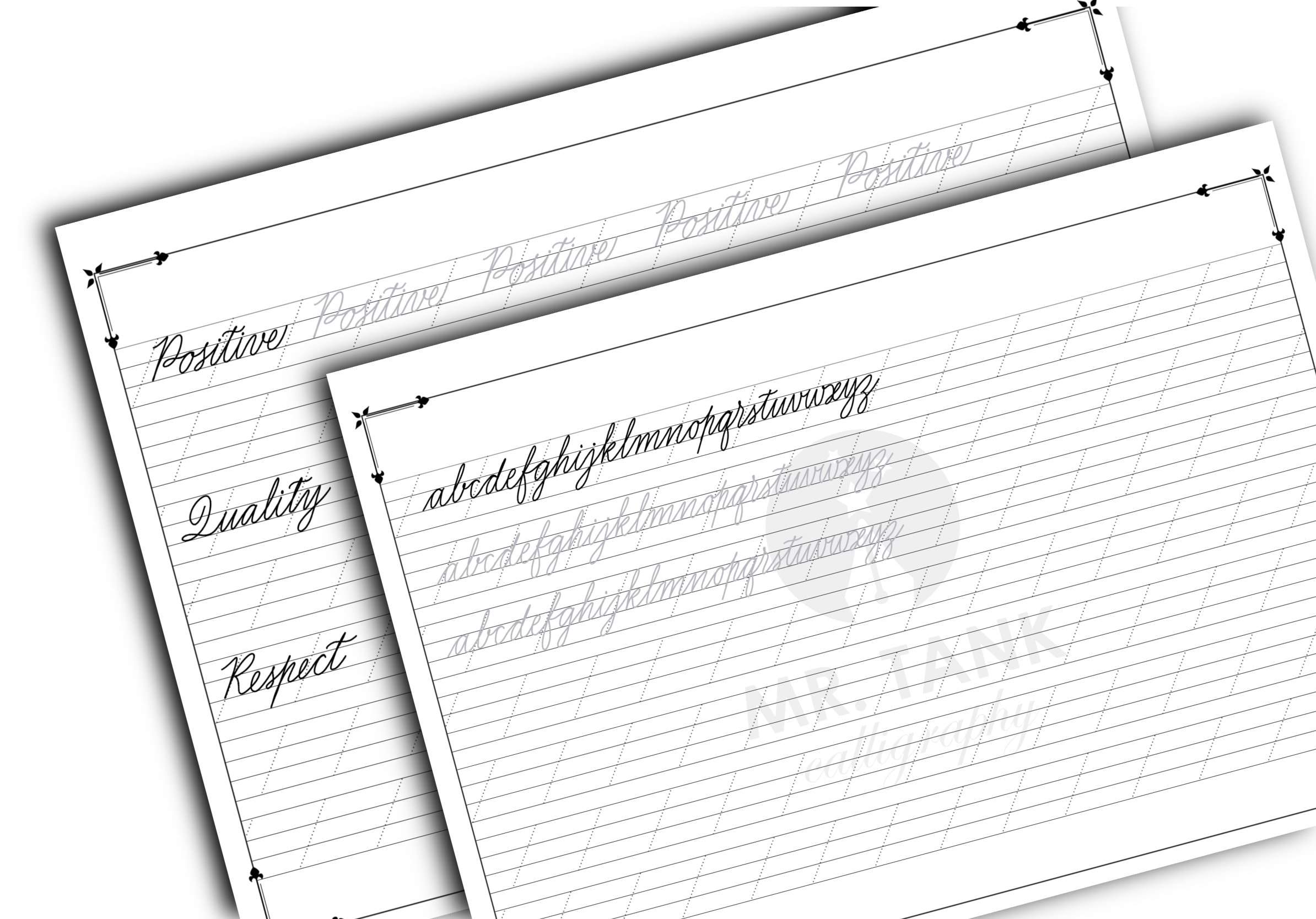 Cursive Handwriting Practice Book: 50-page Workbook (PDF & Procreate ...