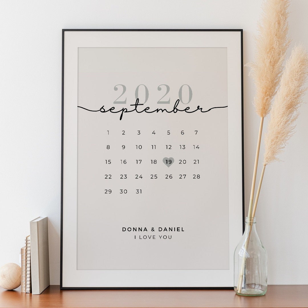 Personalized Poster Gift Idea for Couples, Valentine's Day, Wedding ...