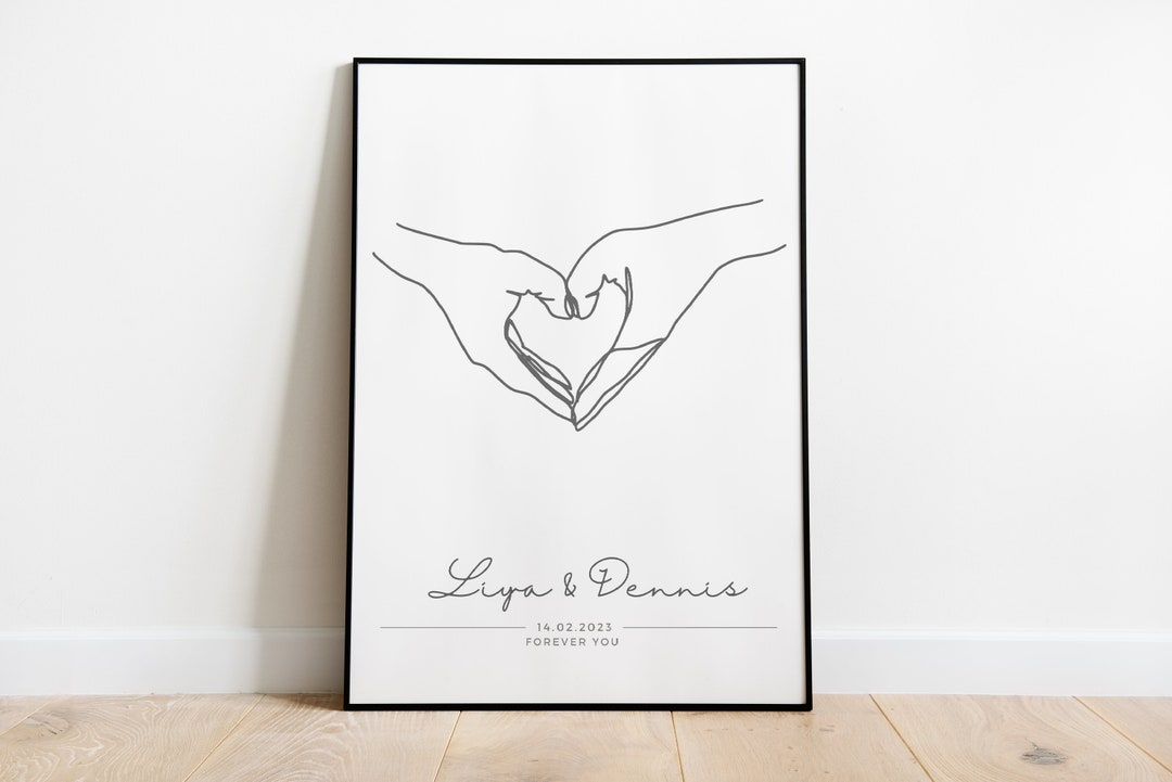 Poster Name Poster Love Love Gift Individualized - Etsy