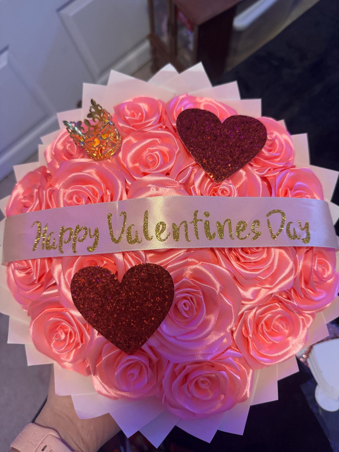 Hot Pink Eternal Roses Bouquet 19 Count - Etsy