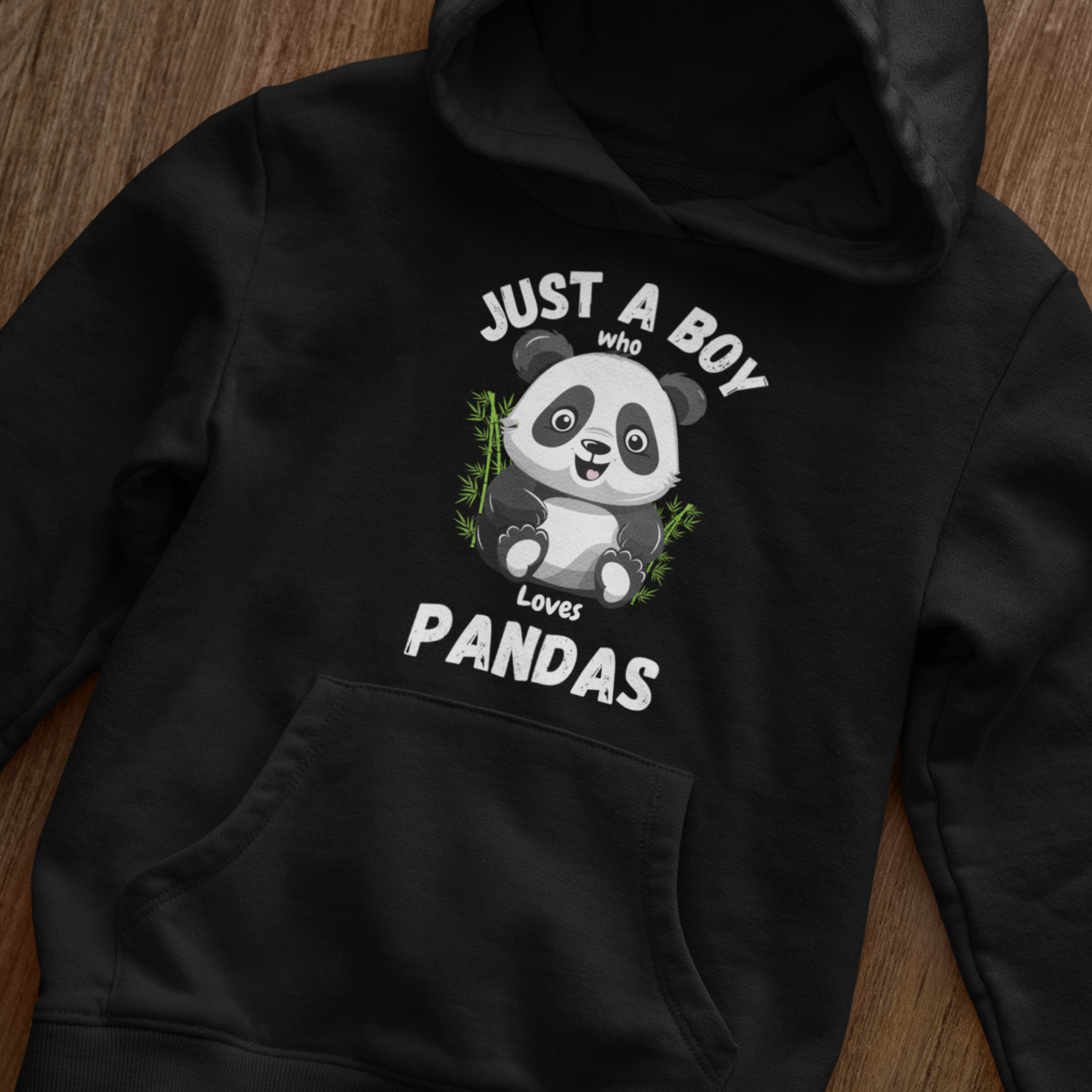 Just a Boy Who Loves Pandas, 3-13 Yrs, Boys Panda Hoodie, Panda ...
