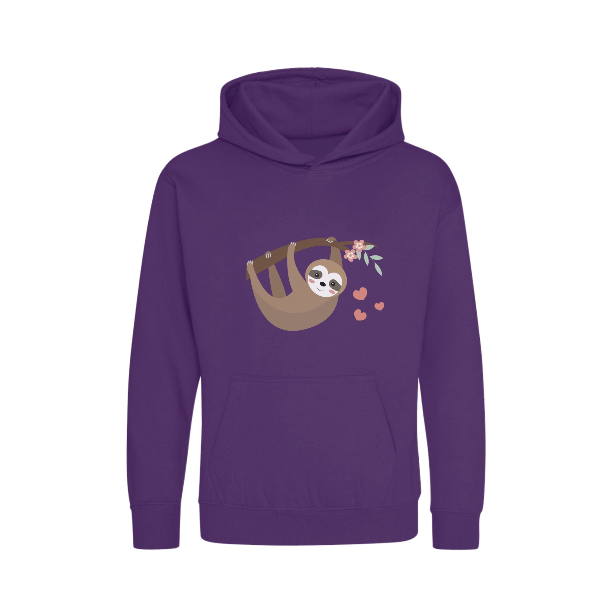 Kids Sloth Hoodie, Girls Pullover Sloth Sweatshirt Hoody, Sloth Gifts ...