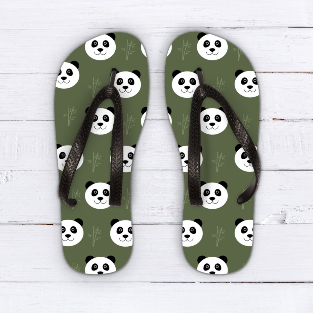 Kids Panda Pattern Flip Flops, Kids Thong Sandals, Boys Flip Flops ...