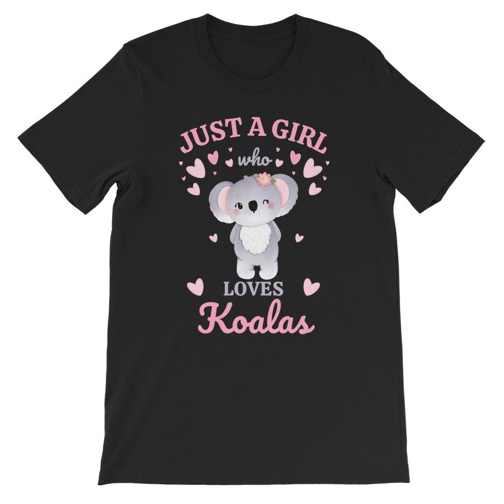 Kids Just a Girls Koalas T-shirt Girls Koala Shirt Kids - Etsy