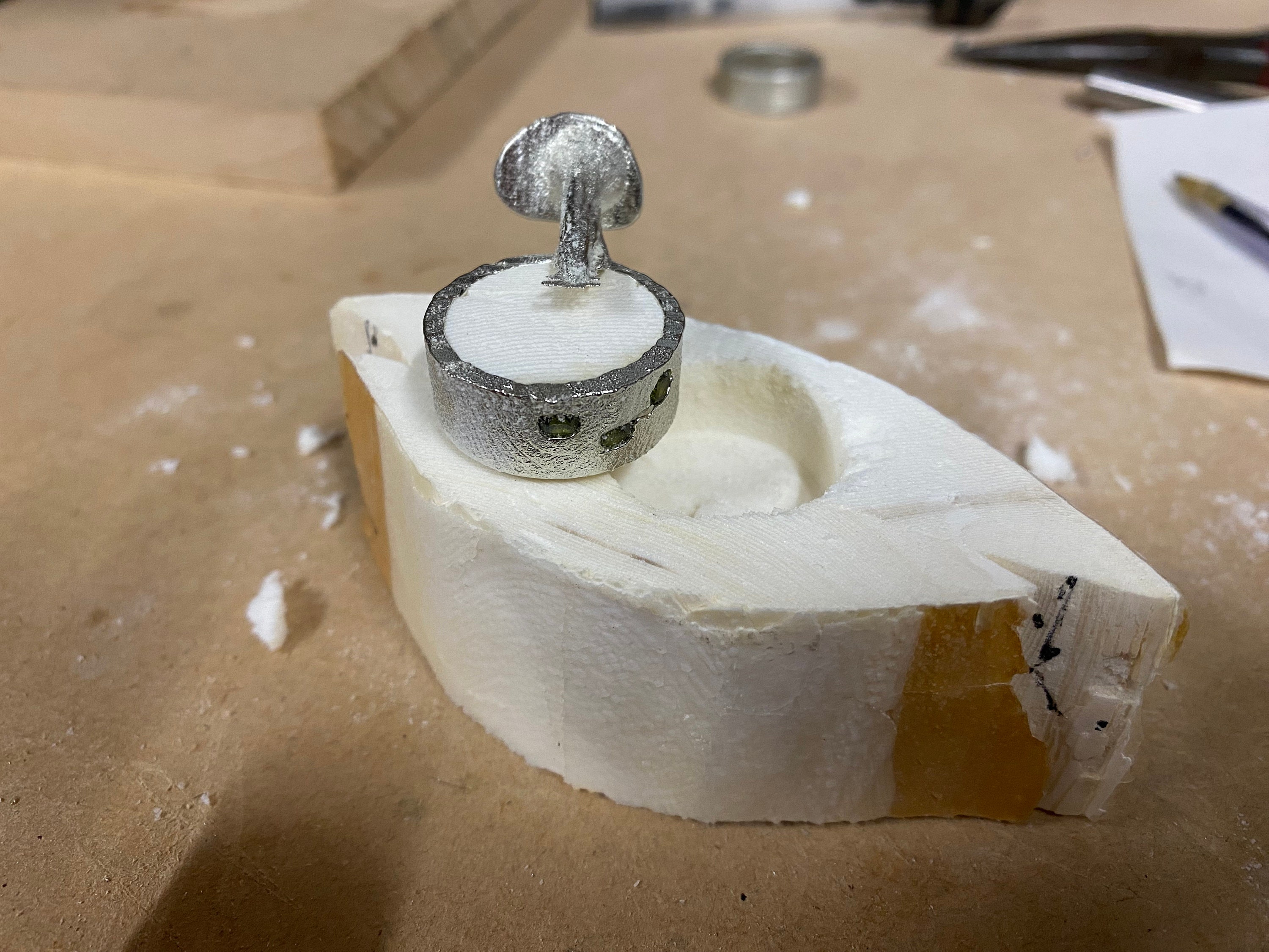 Handcrafted Cuttlefish Cast Ring: Unique Textured Jewelry for Everyone ...