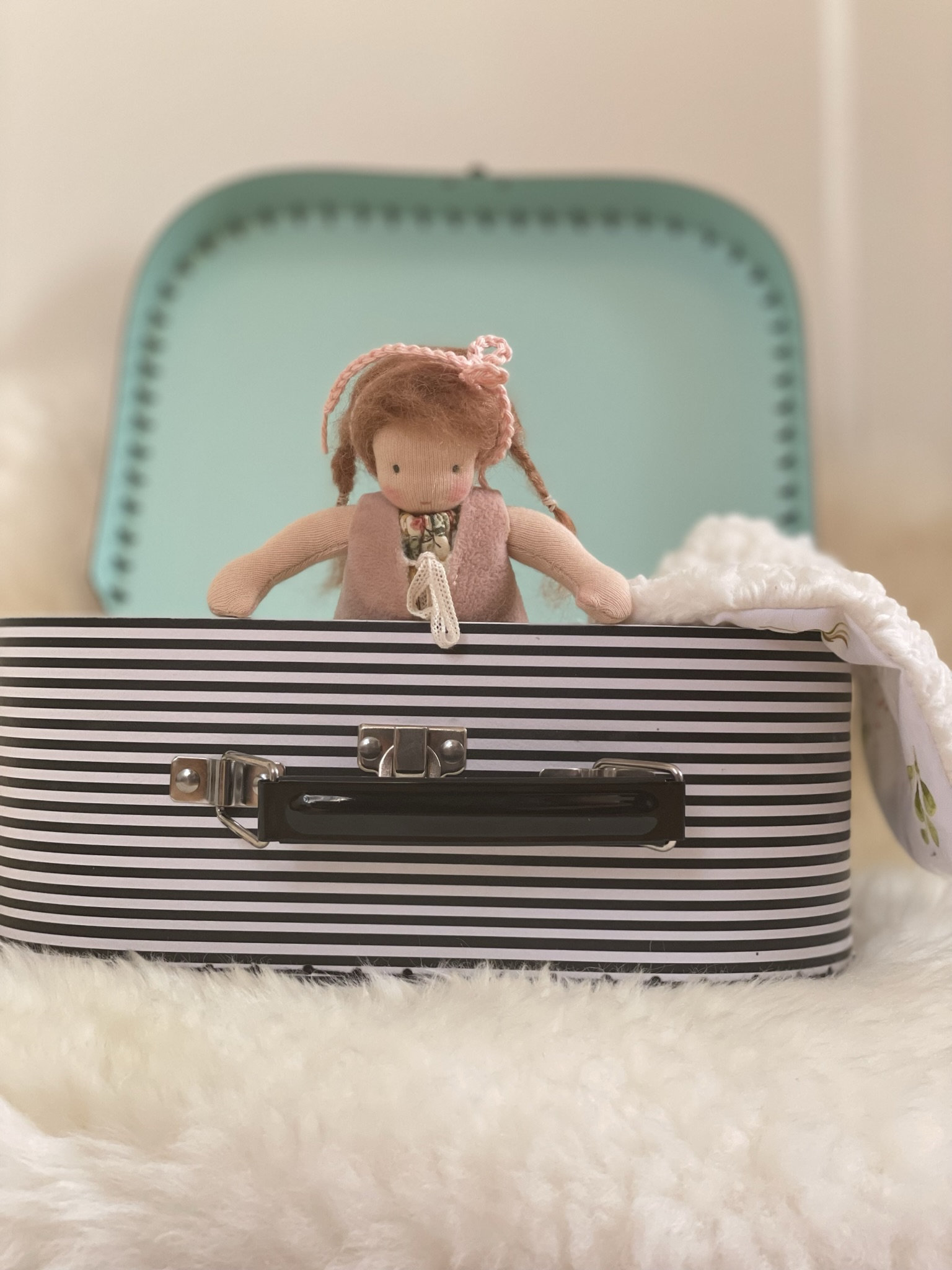 Doll 'mia' in Suitcase 12 Cm - Suitcase Doll - Etsy