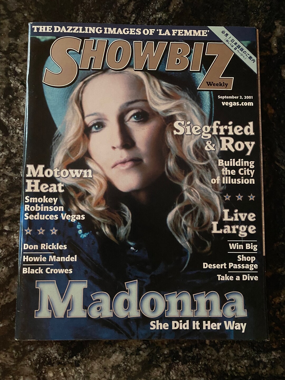 VINTAGE MADONNA - Showbiz Weekly Magazine - September 2001 - Etsy