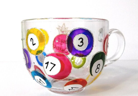Personalized Bingo Mug Rainbow Colours Mug Bingo Lovers Mug Birthday ...