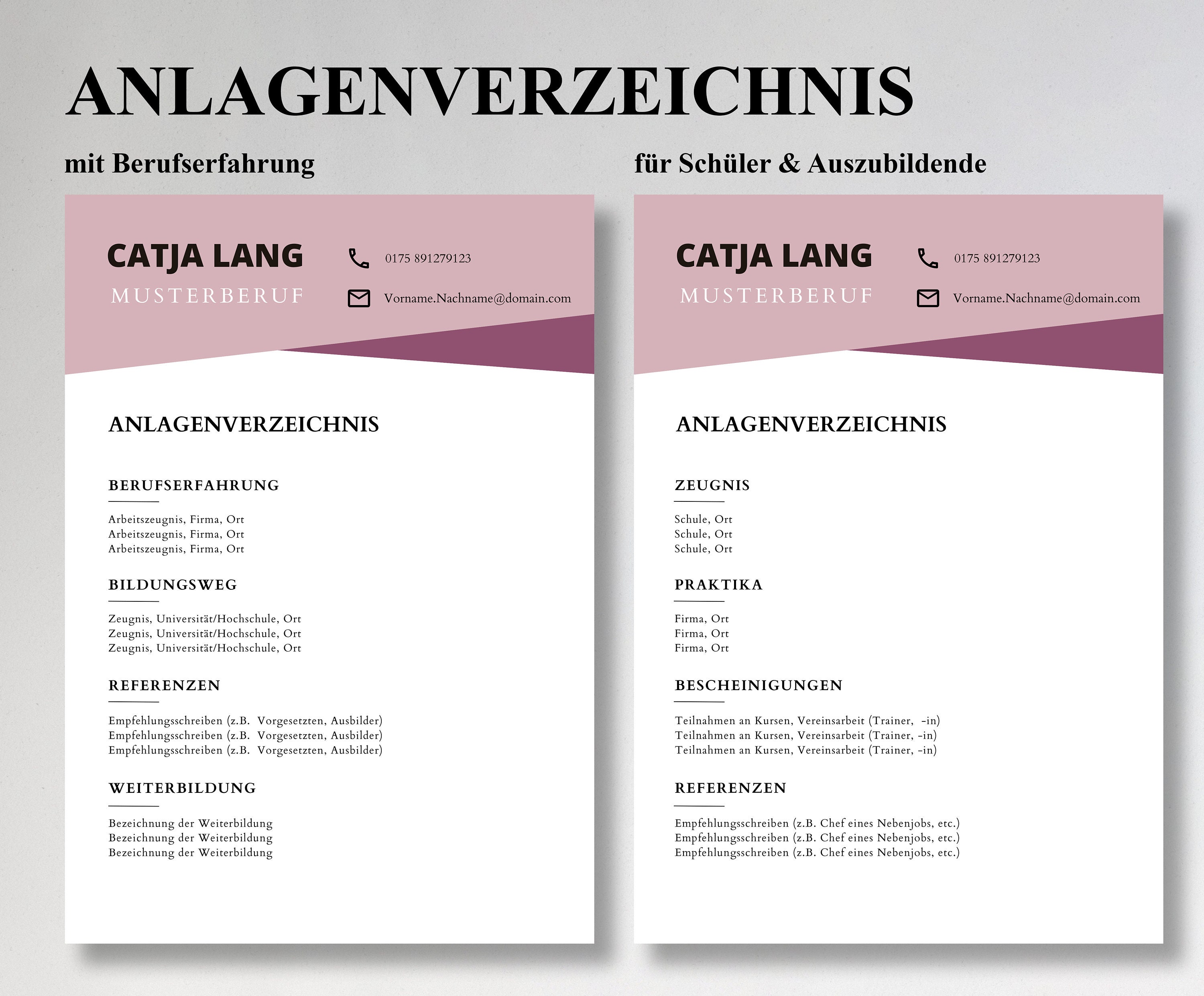 Resume Template German Application Templates Tabular Cover Sheet ...