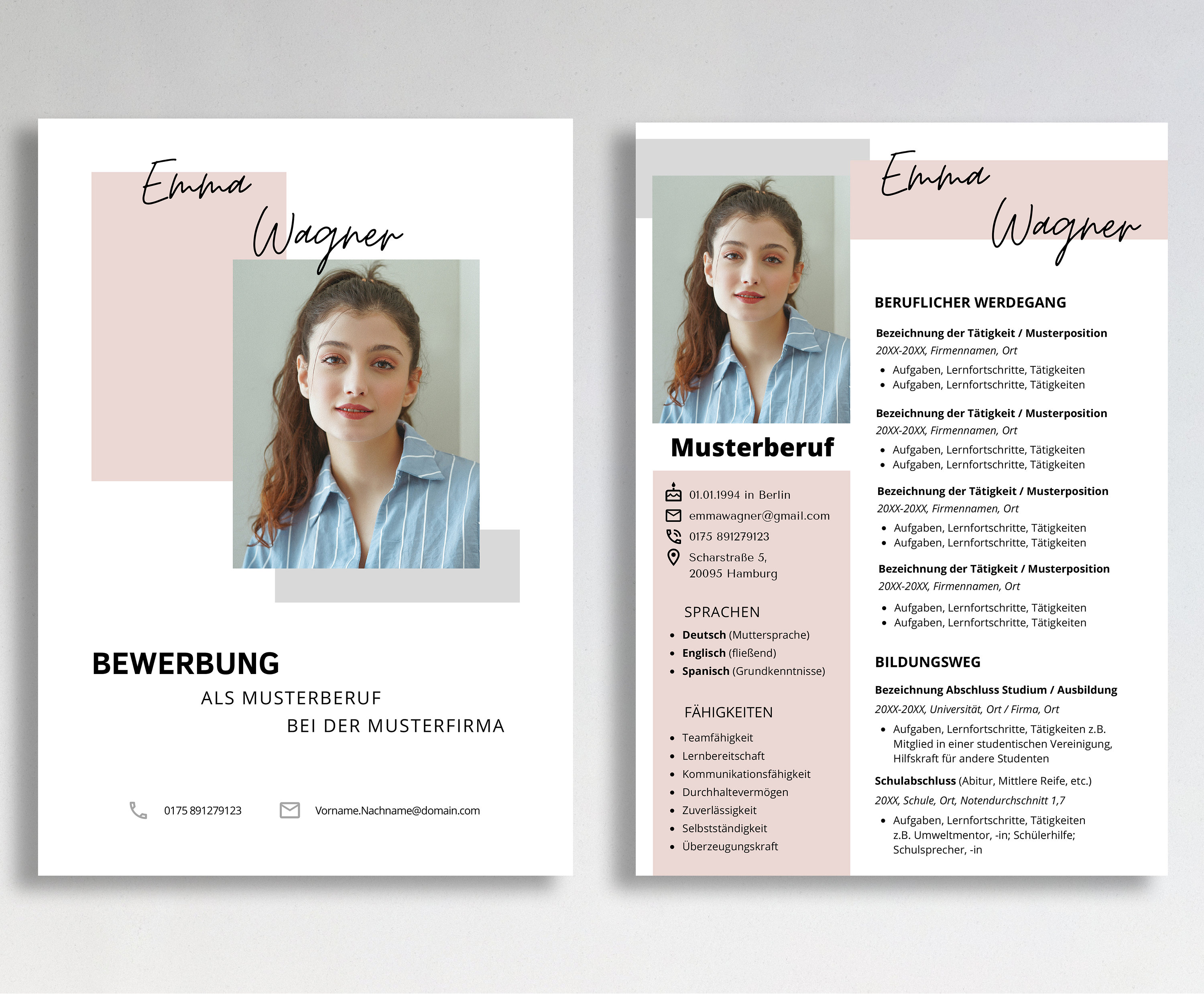 Bewerbungsvorlagen Deckblatt Lebenslauf Muster Deckblatt Zur