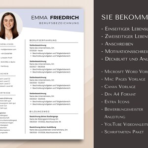 Application Template German Tabular Resume Template Cover Sheet ...