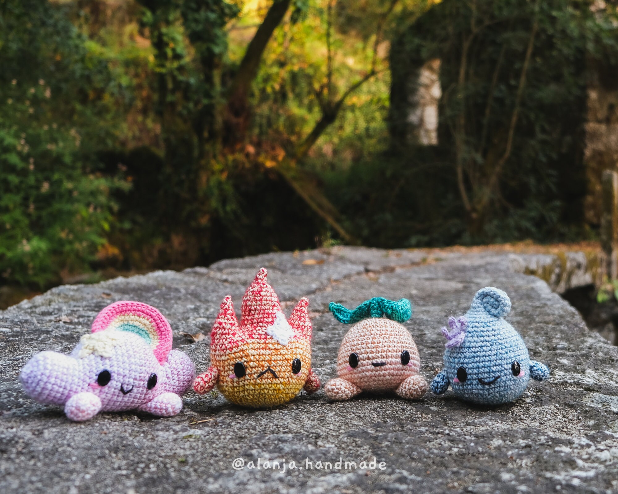 Elemental Fairies - the 4 Elements Earth, Water, Fire and Air | Crochet ...