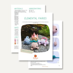 Elemental Fairies - the 4 Elements Earth, Water, Fire and Air | Crochet ...