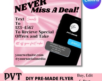 Text Flyer - Etsy