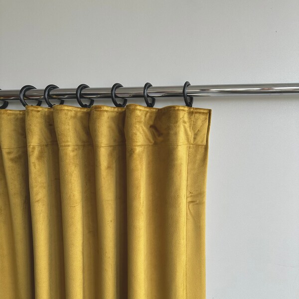 Velvet Curtain Panel - Etsy