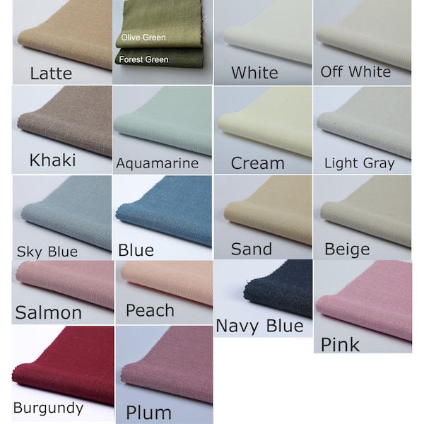 Linen Fabric Samples - Etsy