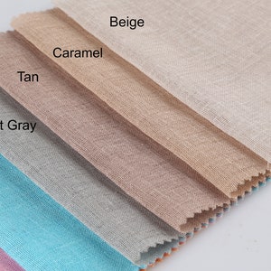 Sheer Linen Fabric Samples for Curtain. 1 Order 10 Samples - Etsy