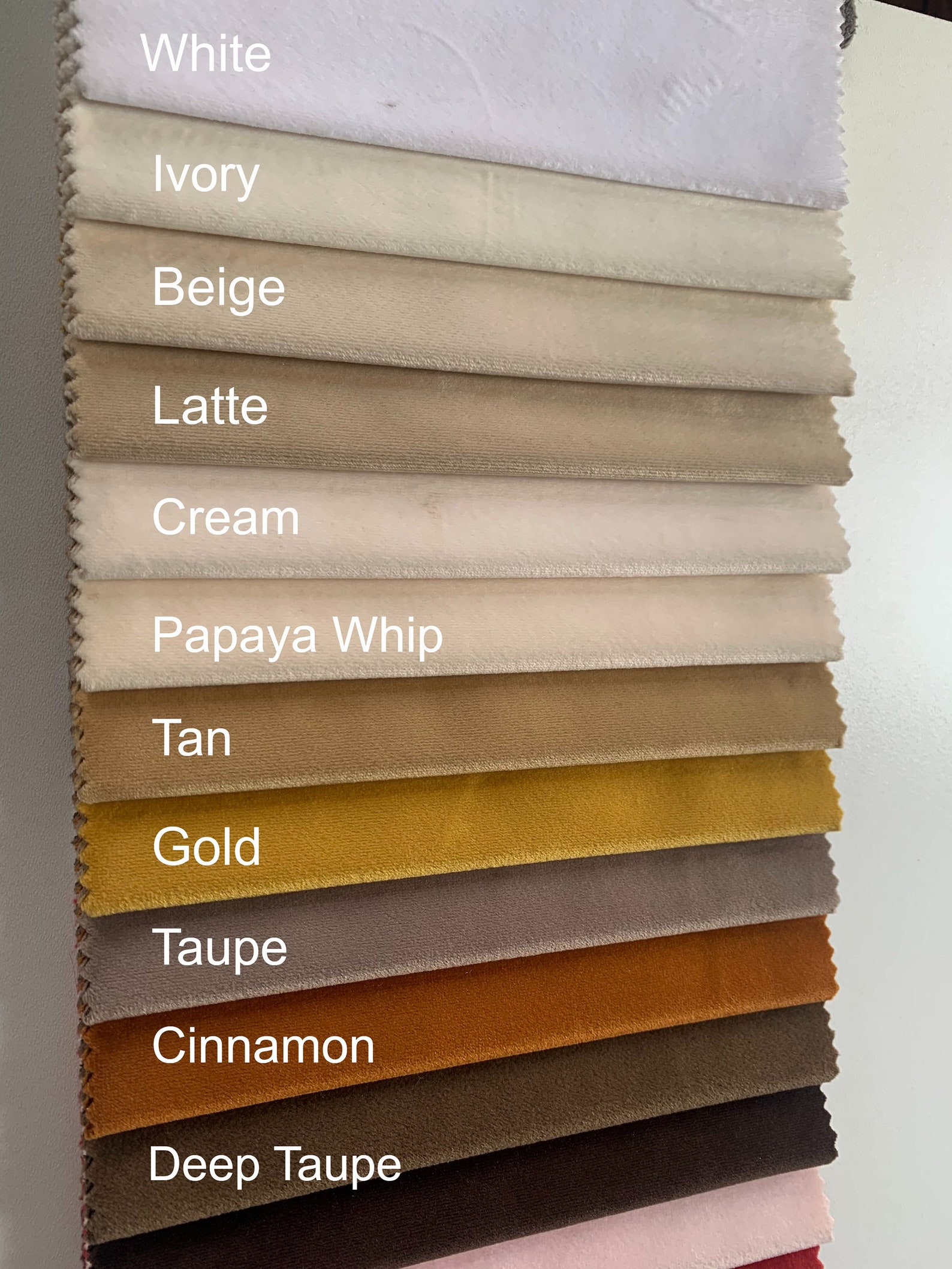 Velvet Fabric Samples for Curtain. 1 Order 5 Samples - Etsy