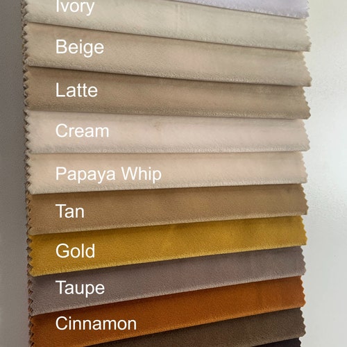 Velvet Fabric Samples for Curtain. 1 Order 5 Samples - Etsy