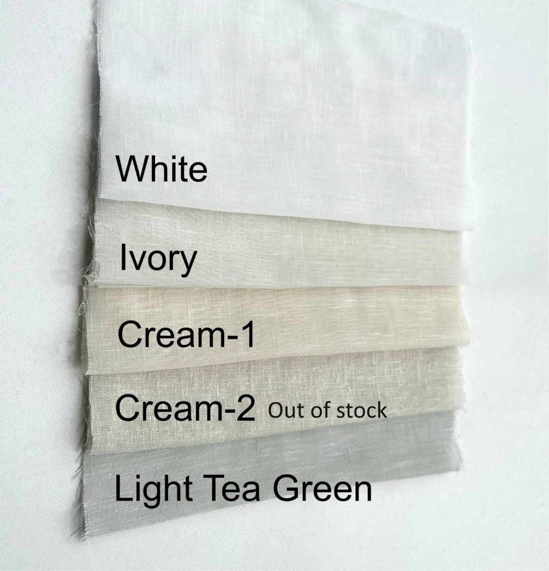 Sheer Linen Fabric Samples for Curtain. 1 Order 6 Color Samples - Etsy