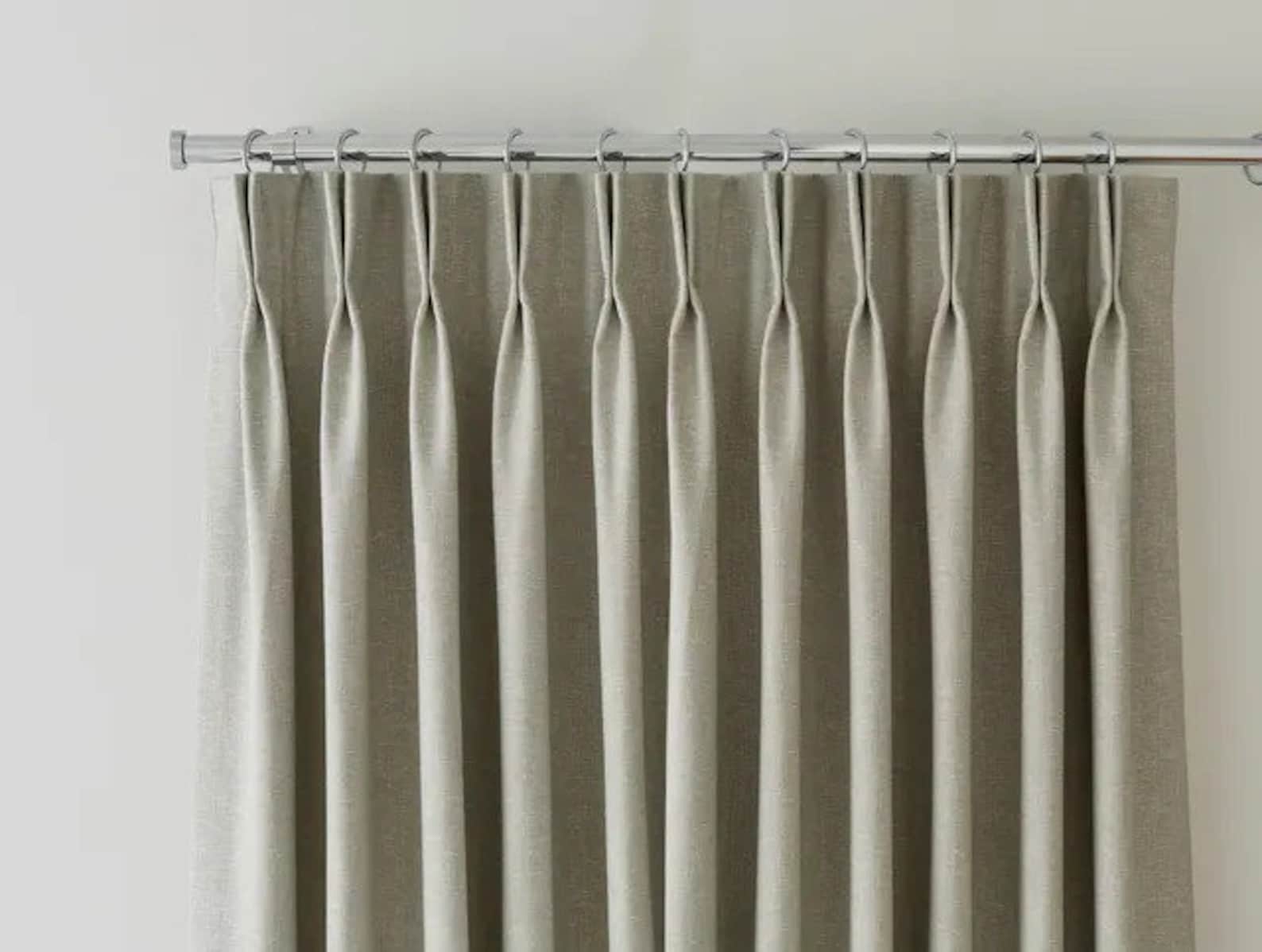Extra Wide Double Pinch Pleated Faux Linen Curtains 28 - Etsy