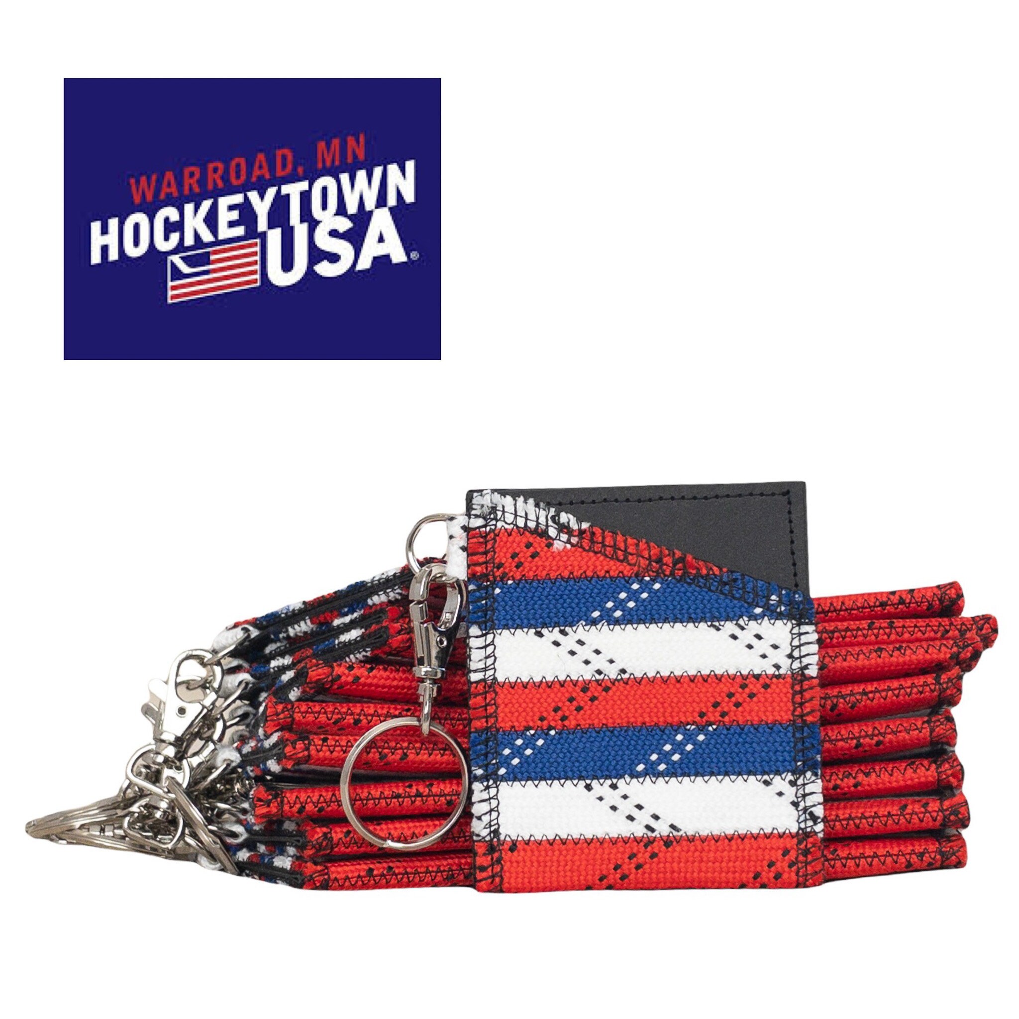 Team Custom Hockey Lace Wallets 10 Items Handmade Sports Wallets, ID ...