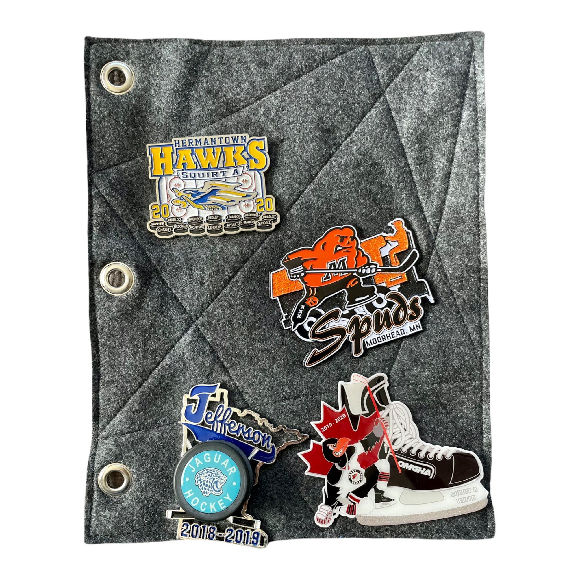 Felt Pin Book Page, Hockey Pin Page - Etsy