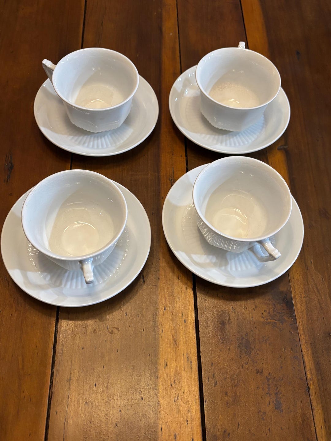 Vintage Adams English Ironstone Set of 4 Cups and Saucers. - Etsy