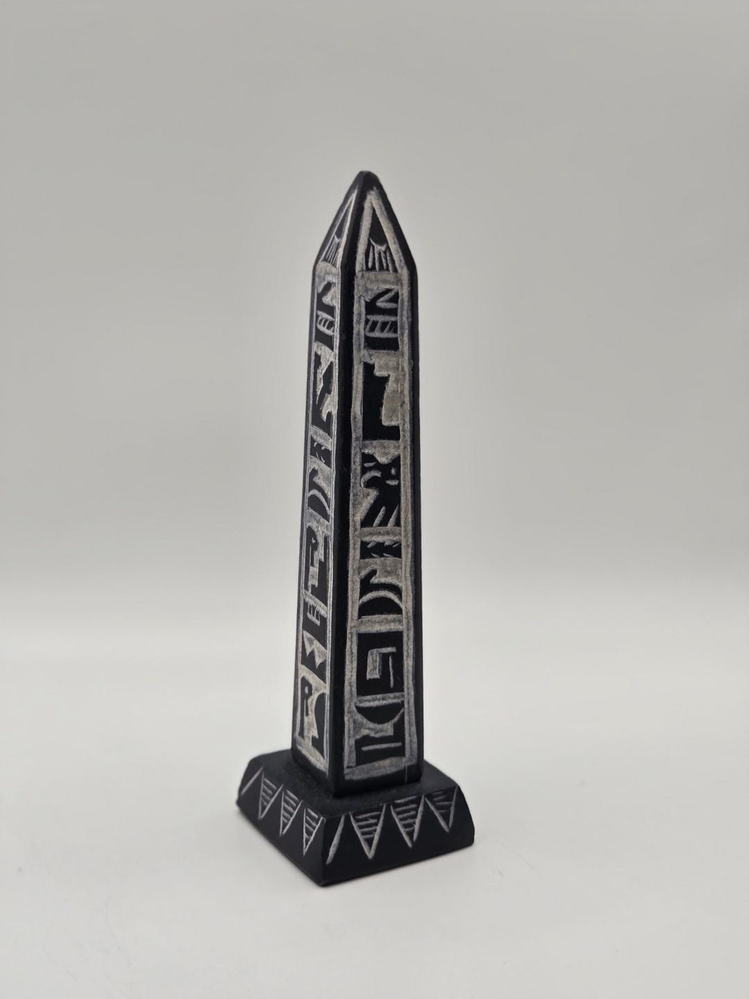 Egyptian Obelisk -hand Carved, Basalt Stone, Genuine Hieroglyphics. - Etsy
