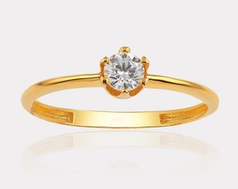 22k Gold Engagement Ring | Etsy