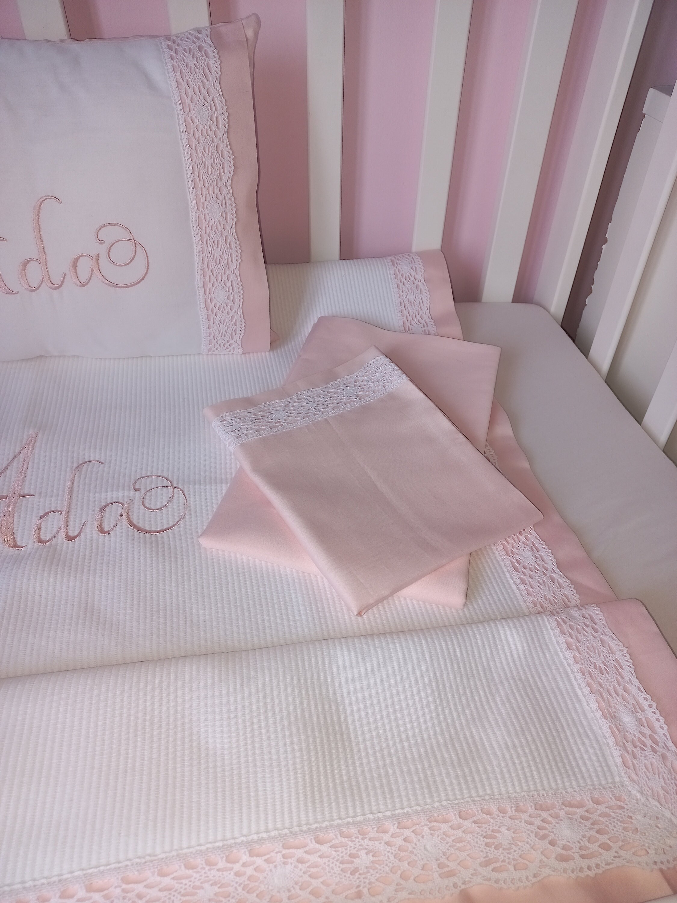 Personalized Baby Pique Set, 100% Cotton Satin,free Shipping, Pique Set ...
