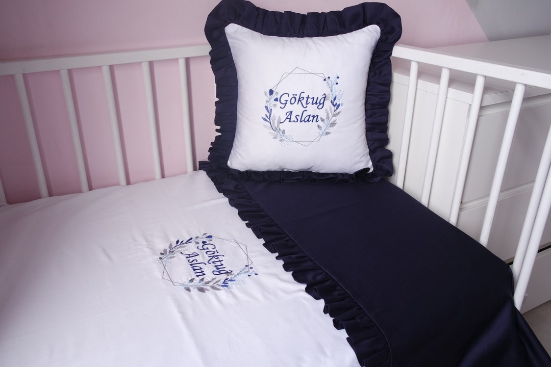 Personalized Baby Duvet Cover Set, 100% Cotton Satin,free Shipping ...
