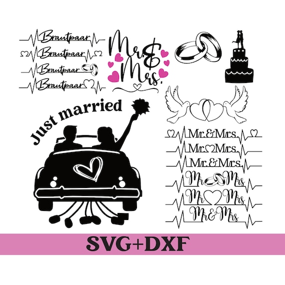 Plotterdatei Hochzeit I Hochzeit Svg Bundle I Wedding Bundle - Etsy.de