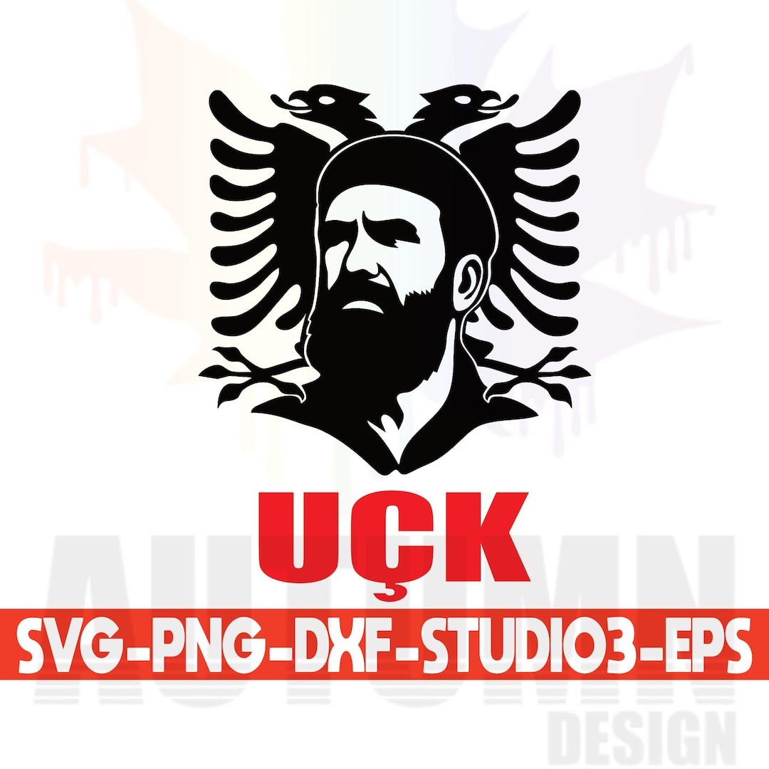 Adem Jashari Svg UCK Kosovo Albanian Eagle Patriot Freedom Fighter ...