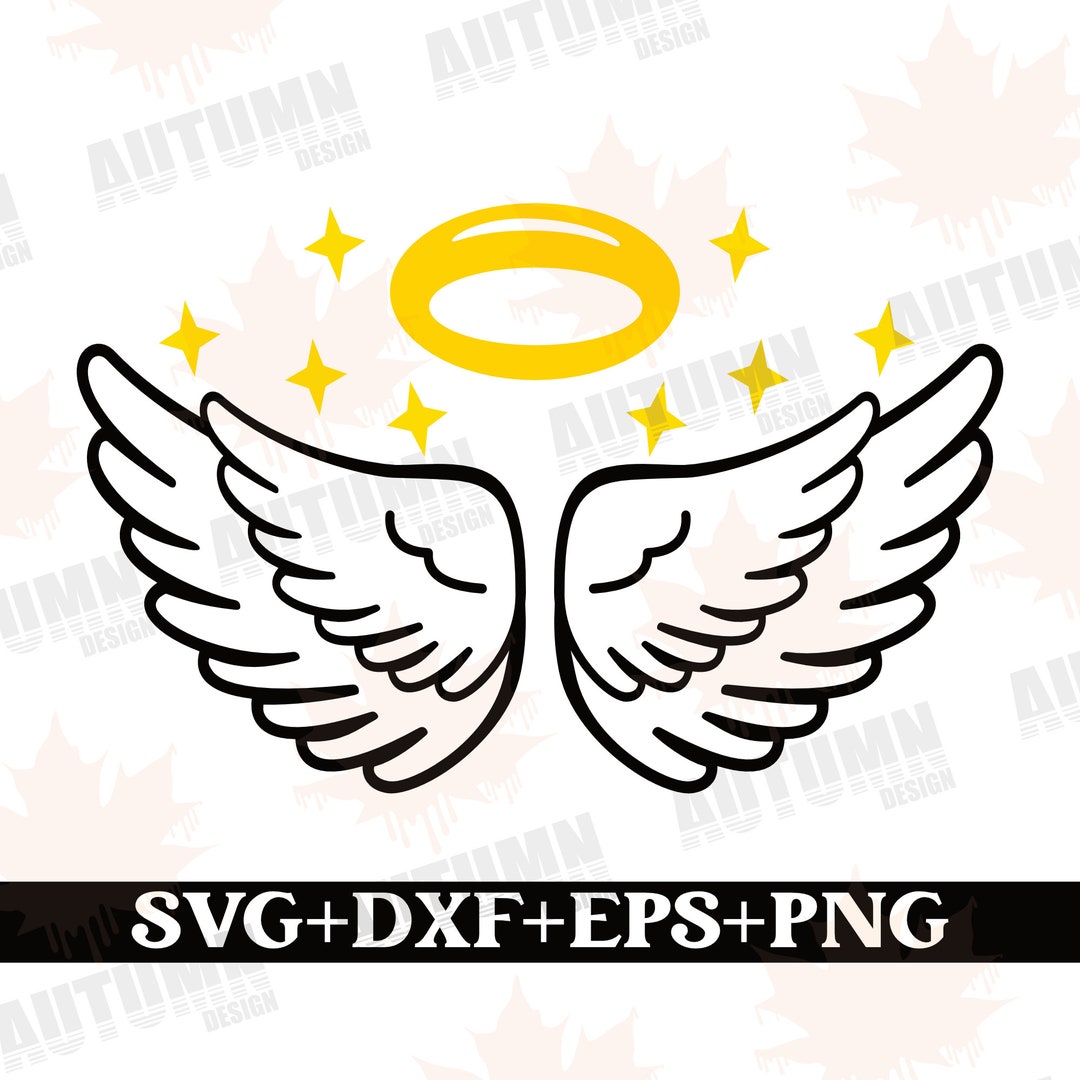 Plotter archivo guardián ángel alas de ángel luto svg alas de ángel svg ...