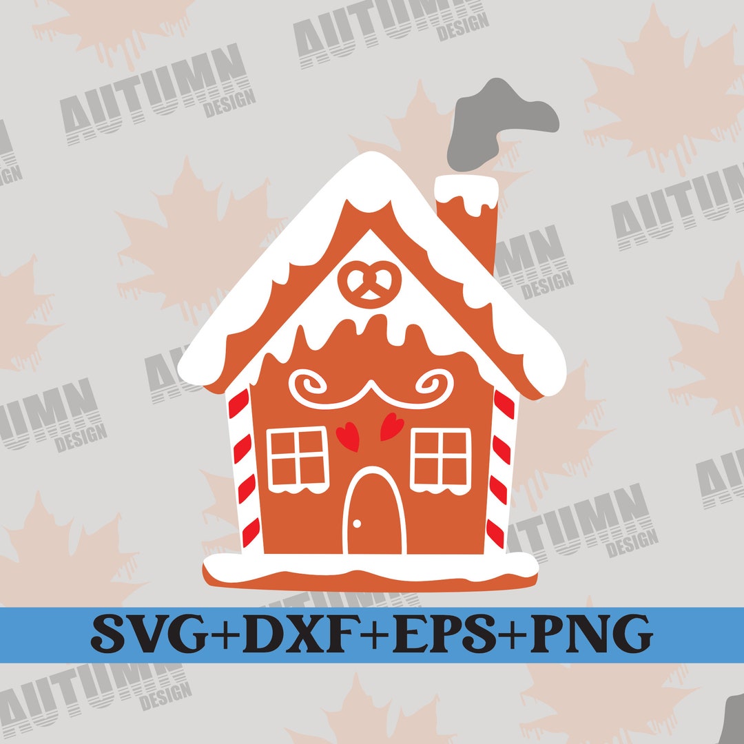 Gingerbread House Svg, Gingerbread House Plotter File, Gingerbread Svg ...