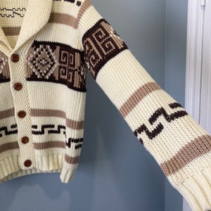 70s Vintage Lebowski Sweater Cardigan Style Charter Oak Acrylic Yarn ...