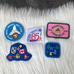 90s Vintage Girl Guides Badges Patches Sew-on Iron-on Insignia ...