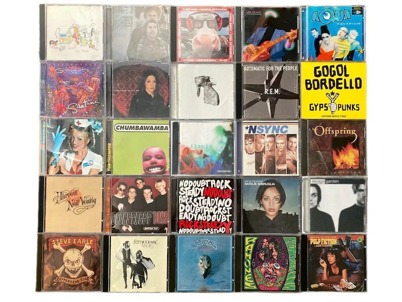 90s Vintage Cds Alternative, Classic Rock, Pop, Grunge Y2k Collectible ...