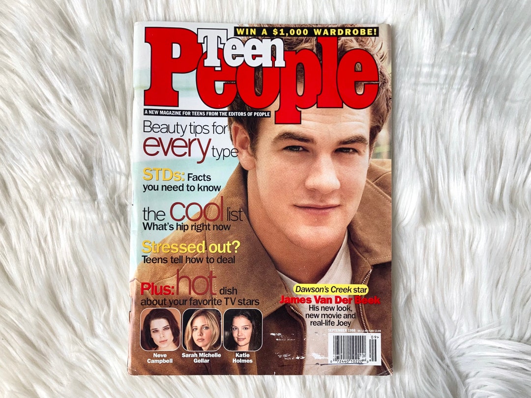 1998 Vintage Teen People Magazine James Van Der Beek Cover September ...