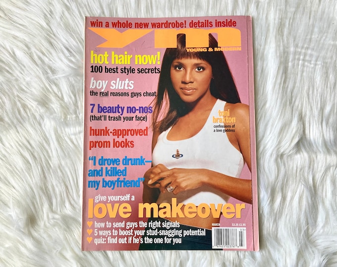 1997 Vintage YM Magazine Toni Braxton Cover Vintage 90s Aesthetic Y2k ...