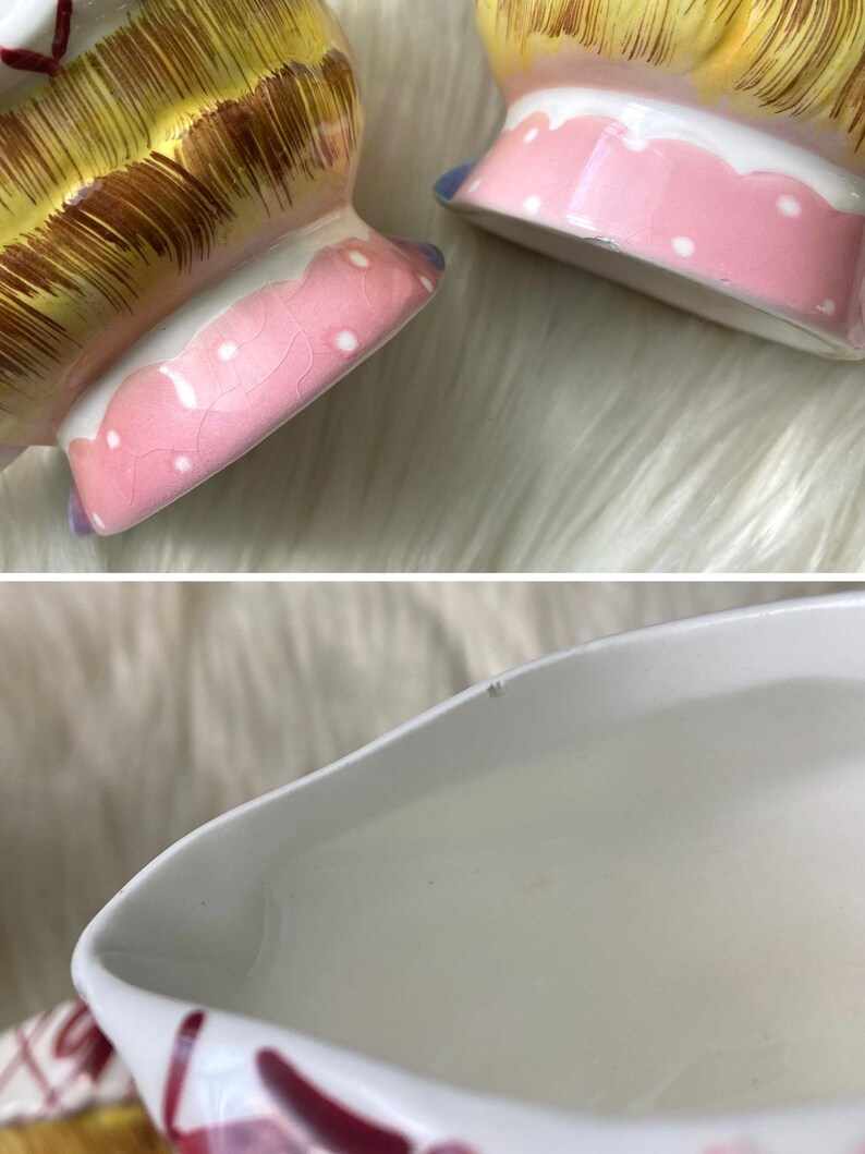 50s Vintage Lefton Miss Dainty Teapot Sugar and Creamer Set - Etsy