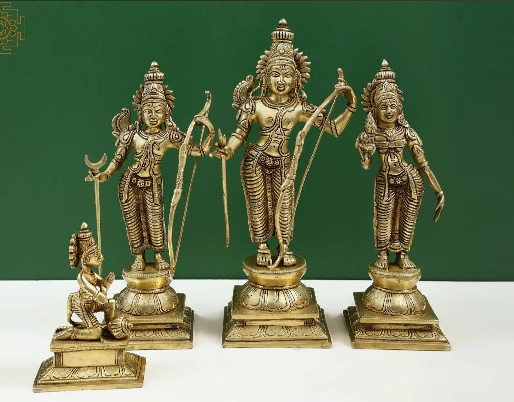 Ram Darbar Brass Statue/idol, Indian Brass Art, Brass God Idol, Brass ...