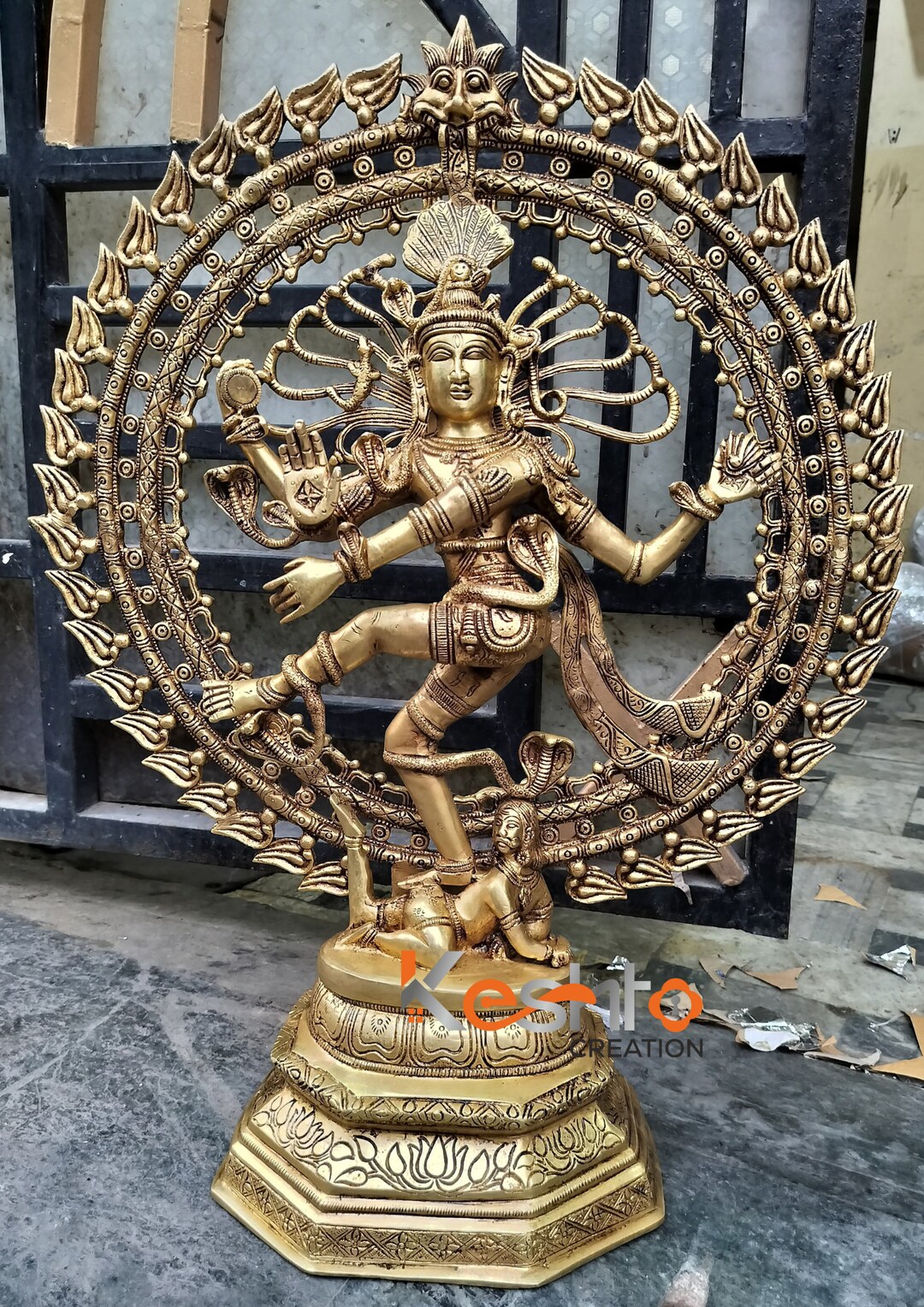 Nataraja Brass Statue, Natraja Brass Art, Large Shiva Natraja Statue ...