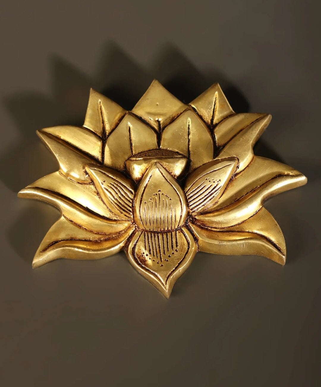Brass Lotus of Life, Intricate Design Big Size Hanging Lotus ...