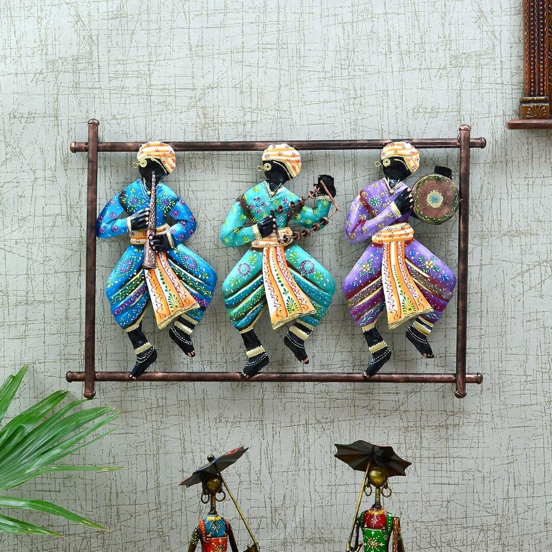 Tabla Metal Musician Frame Indian Metal Art, Home Decor Gift, Metal ...
