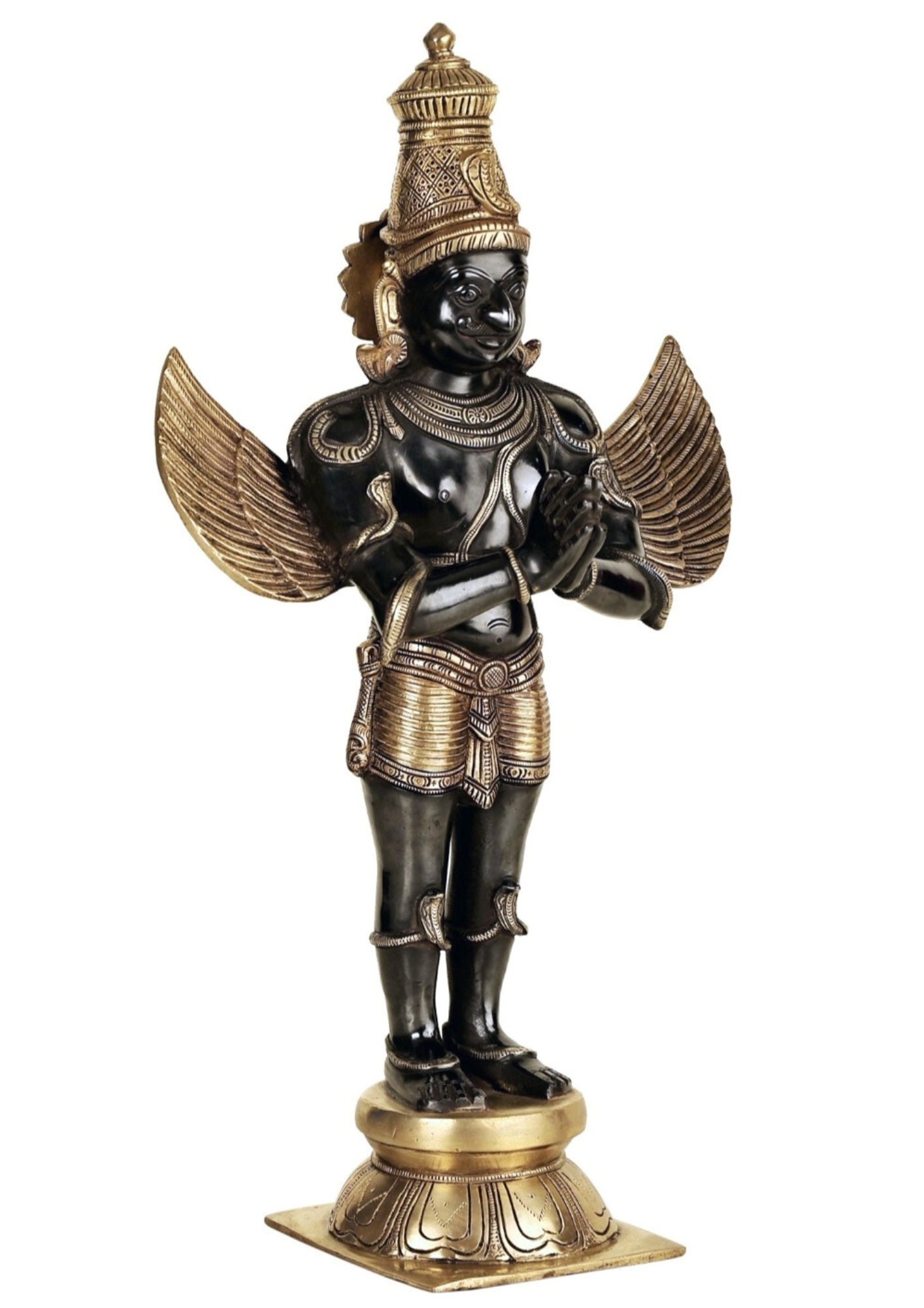 Brass Black Garuda Idol Statue Vishnu's Vehicle Eagle Bird - Etsy