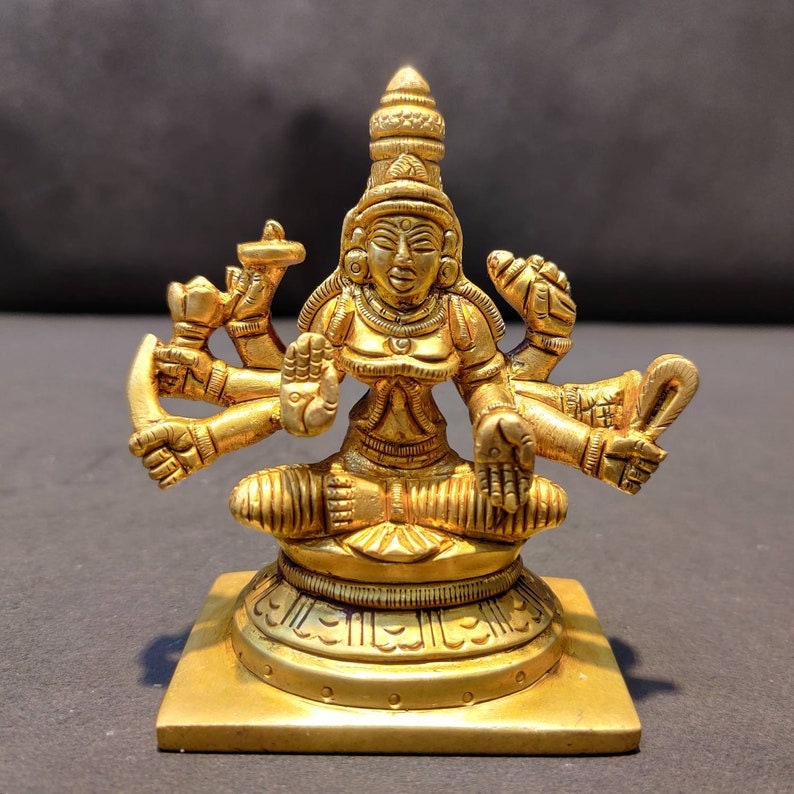 9cm &15cm BIG Set of 8 Pieces of ASHTALAXMI Brass Statue , Home Decor ...